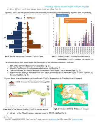 Gambia COVID-19 Outbreak Situational Report | PDF