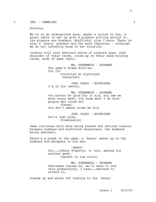 A Gamble On Life script | PDF