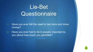 Gambling and Gaming Realities | PPTX