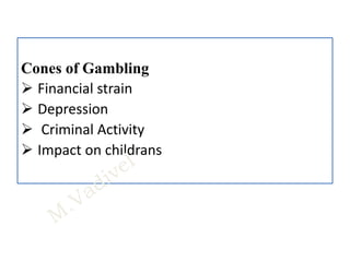 Gambling and its different types of gambling | PPTX