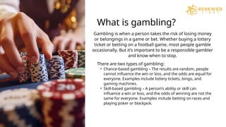 Best Gambling Addiction In New jearsy | PPT