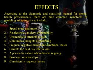 Gambling addiction presentation | PPTX