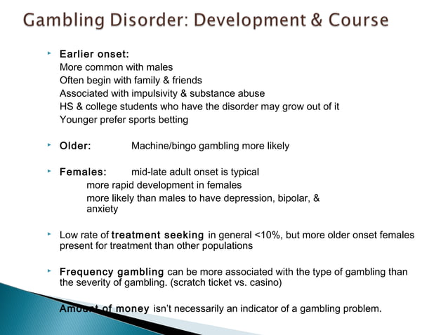 Gambling use disorder process addictions | PPT
