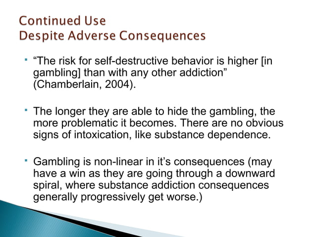 Gambling use disorder process addictions | PPT