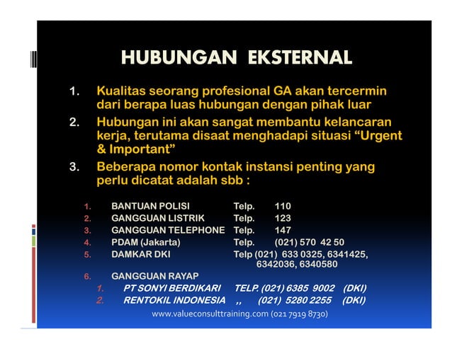 General Affairs Management Development Program | PDF