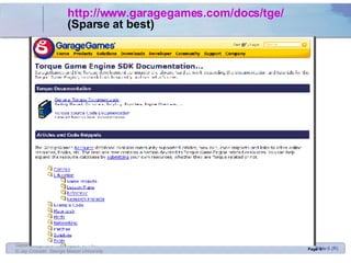 Game Design 5 - Torque Gaming Engine | PPT