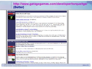 Game Design 5 - Torque Gaming Engine | PPT