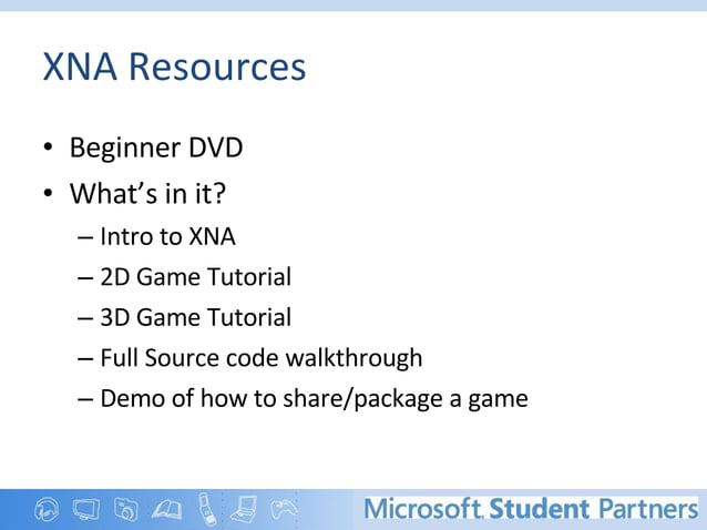 Game Development and Microsoft XNA (part II) | PPT