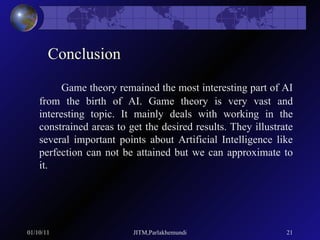Game Playing In A I Final | PPT