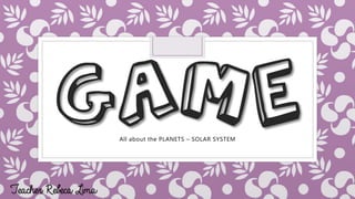 GAME SOLAR SYSTEM | PPSX