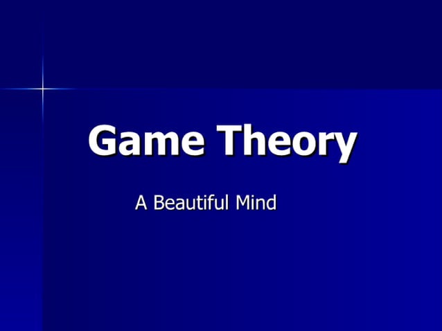 Game Theory | PPT