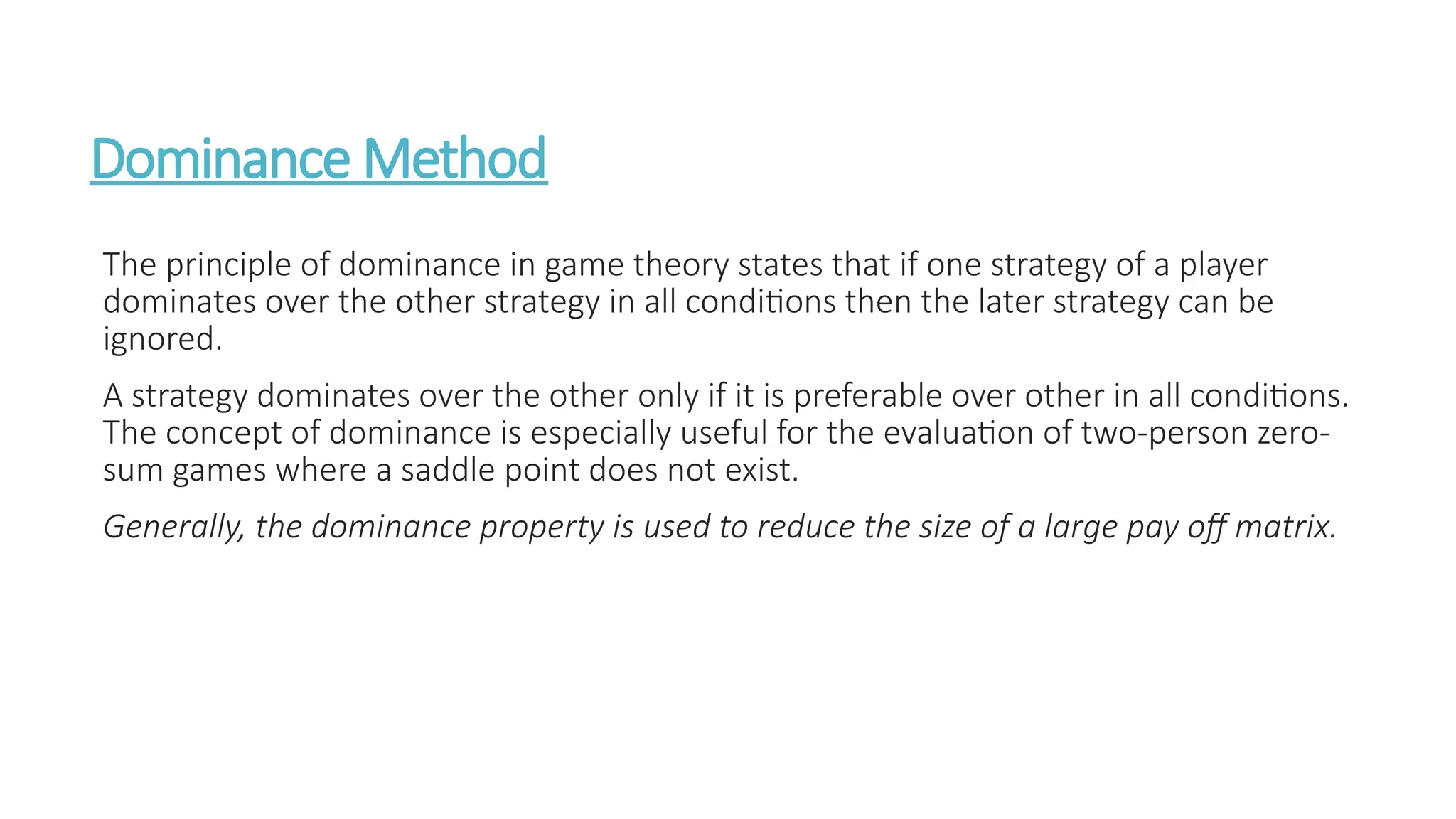 game-theory lecture slides - definition, classification | PPTX | Strategy Video Games | Video ...