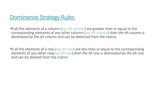 game-theory lecture slides - definition, classification | PPTX | Strategy Video Games | Video ...