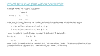game-theory lecture slides - definition, classification | PPTX ...