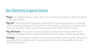 game-theory lecture slides - definition, classification | PPTX ...