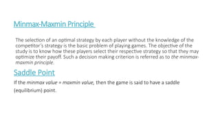 game-theory lecture slides - definition, classification | PPTX