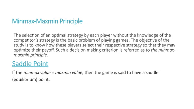 game-theory lecture slides - definition, classification | PPTX | Strategy Video Games | Video ...