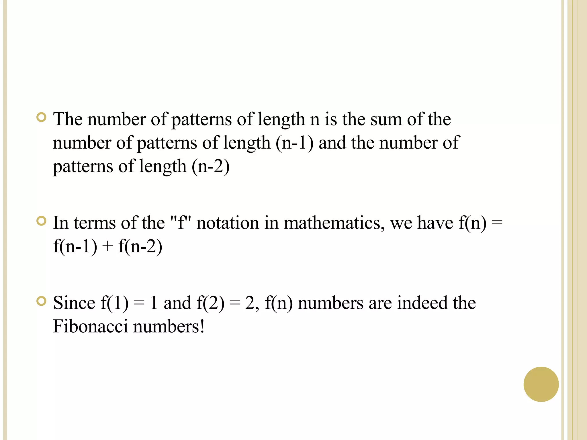 Game Theory And Fibonacci Series Ppt