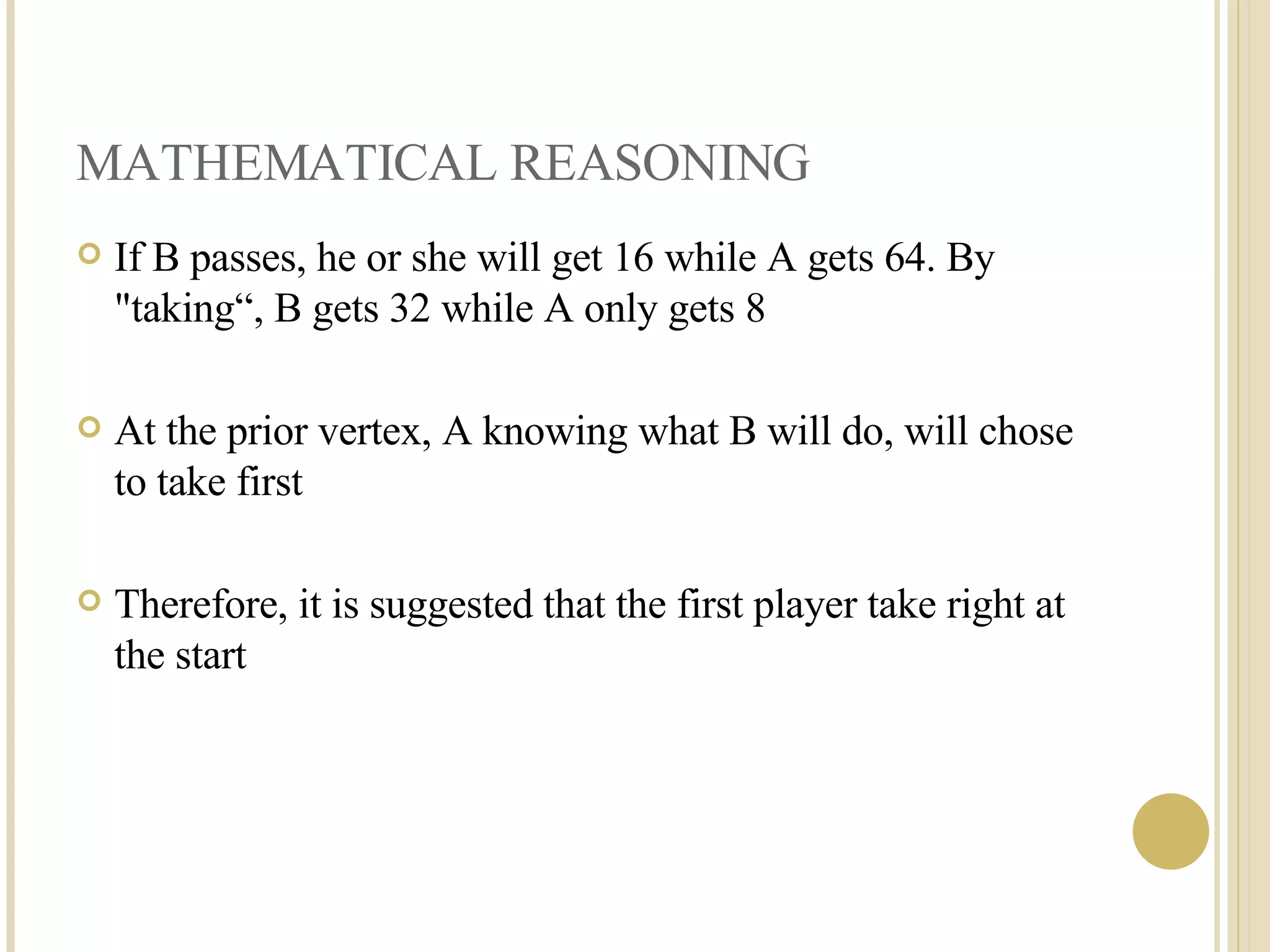 Game theory & Fibonacci series | PPT