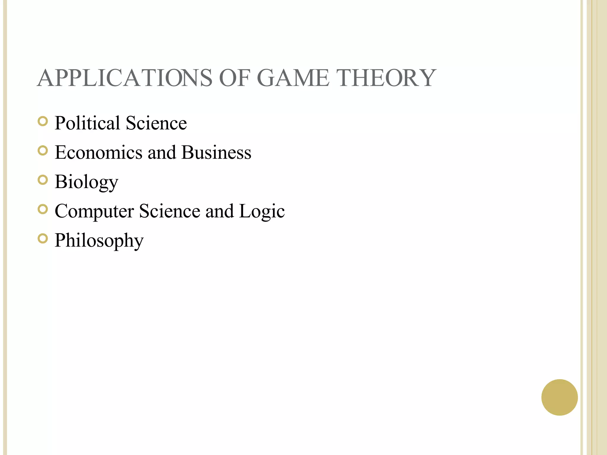 Game theory & Fibonacci series | PPT