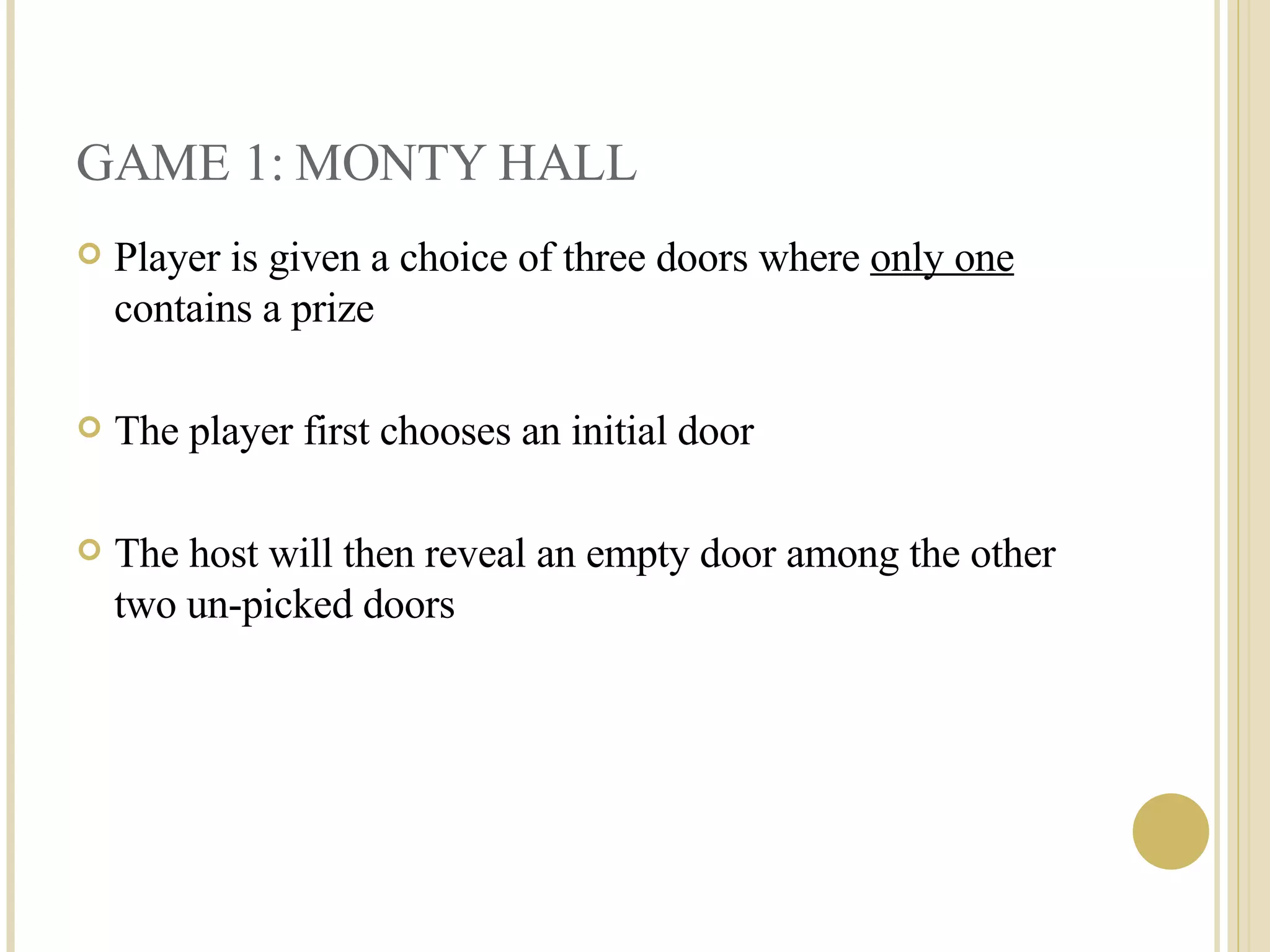 Game theory & Fibonacci series | PPT