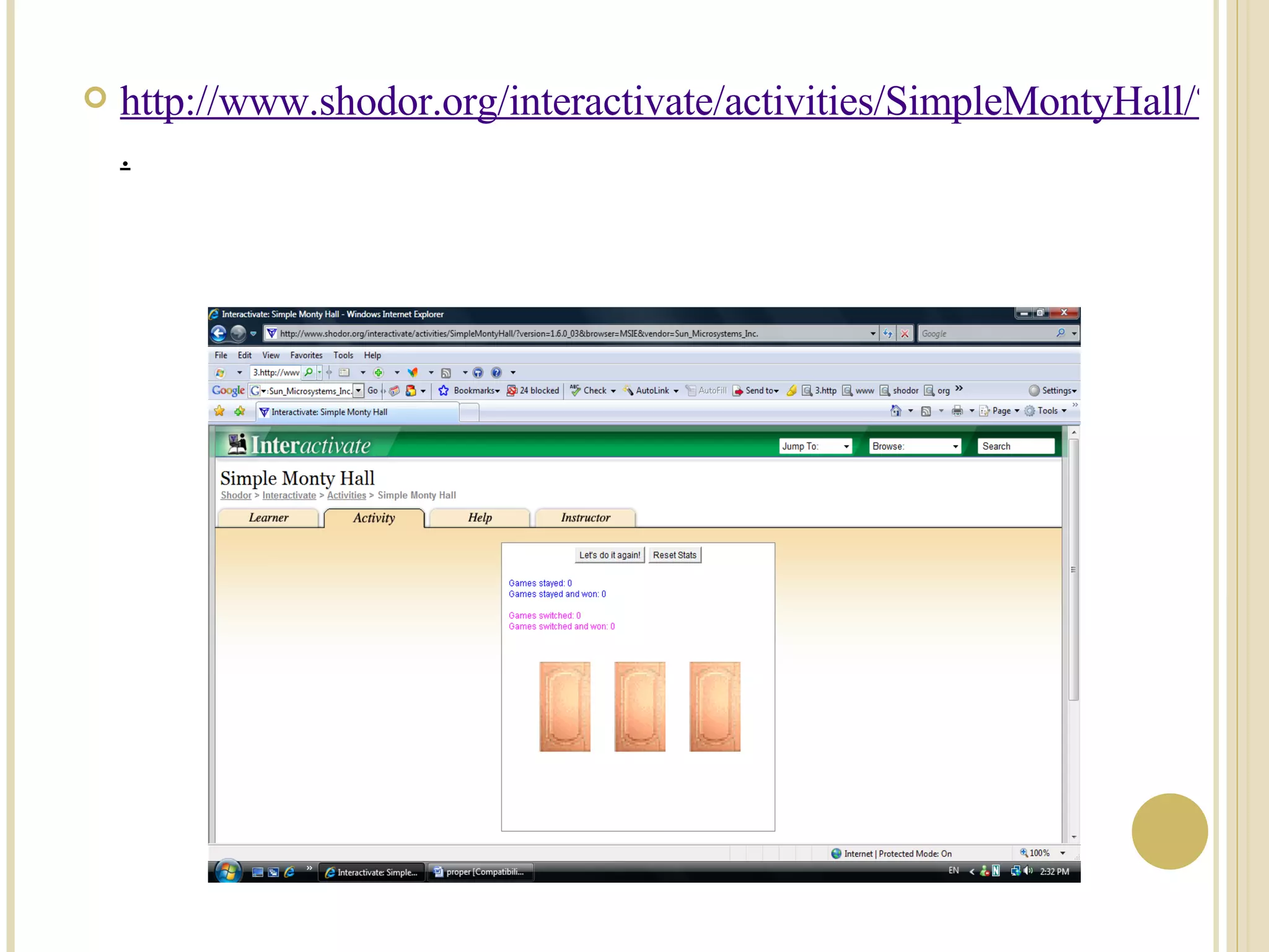 Game theory & Fibonacci series | PPT