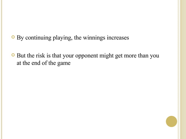 Game theory & Fibonacci series | PPT