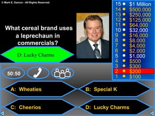 Game who wants to be a millionaire | PPT