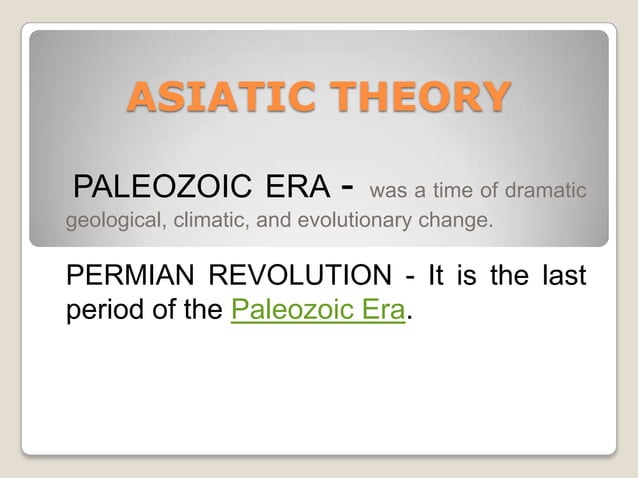 ASIATIC THEORY | PPT