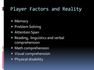 Game accessibilty in special education | PPT