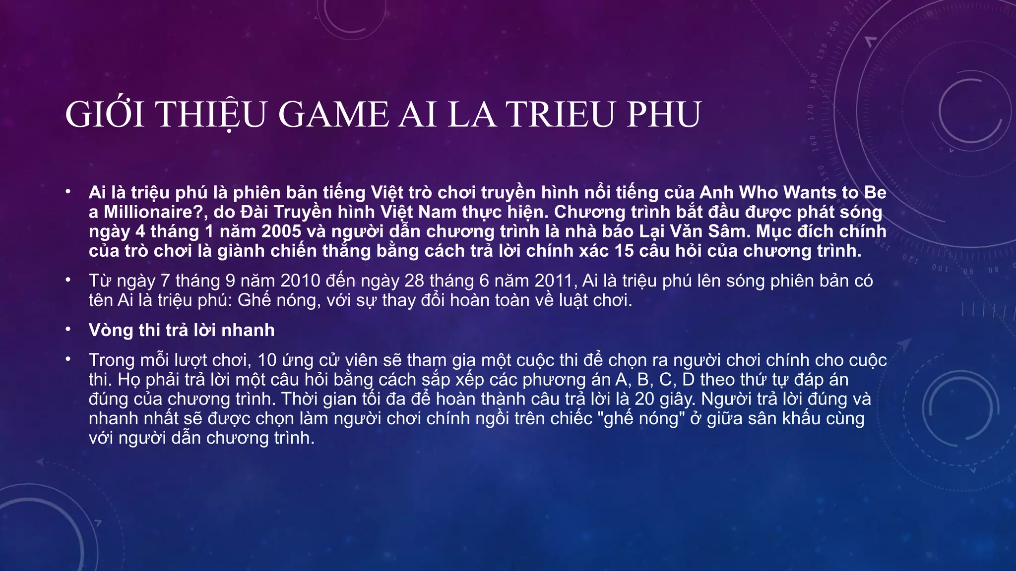 Game ai la trieu phu 2013 | PPT