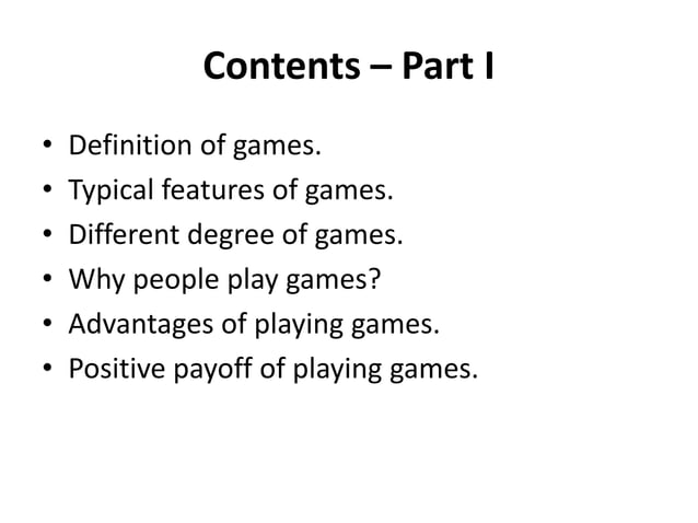 Game analysis - Transactional Analysis | PPTX