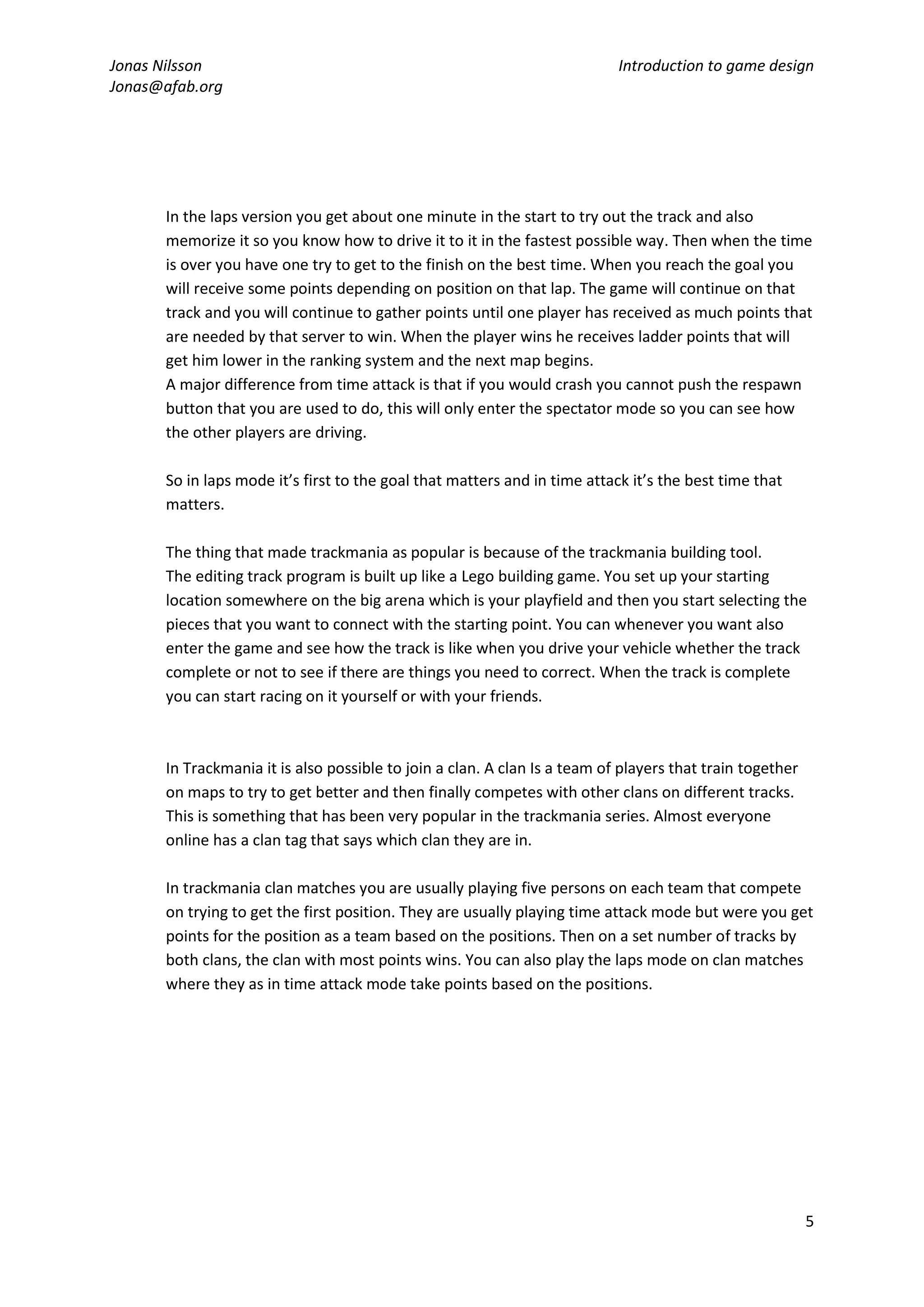 Game Analysis Jonas Nilsson | PDF