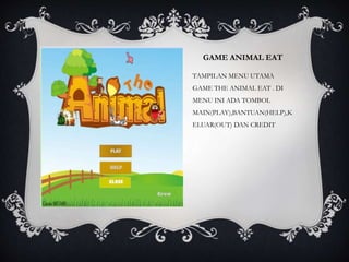 Presentasi Game Animal | PPT