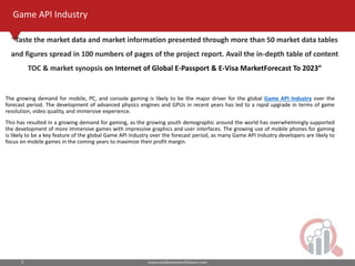 Game api market 3 | PPT