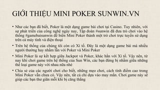 GAME BÀI MINI POKER | PPT