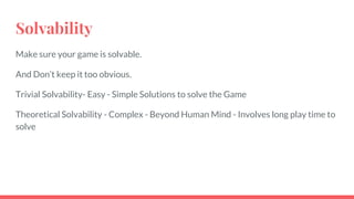 Game balancing | PPTX