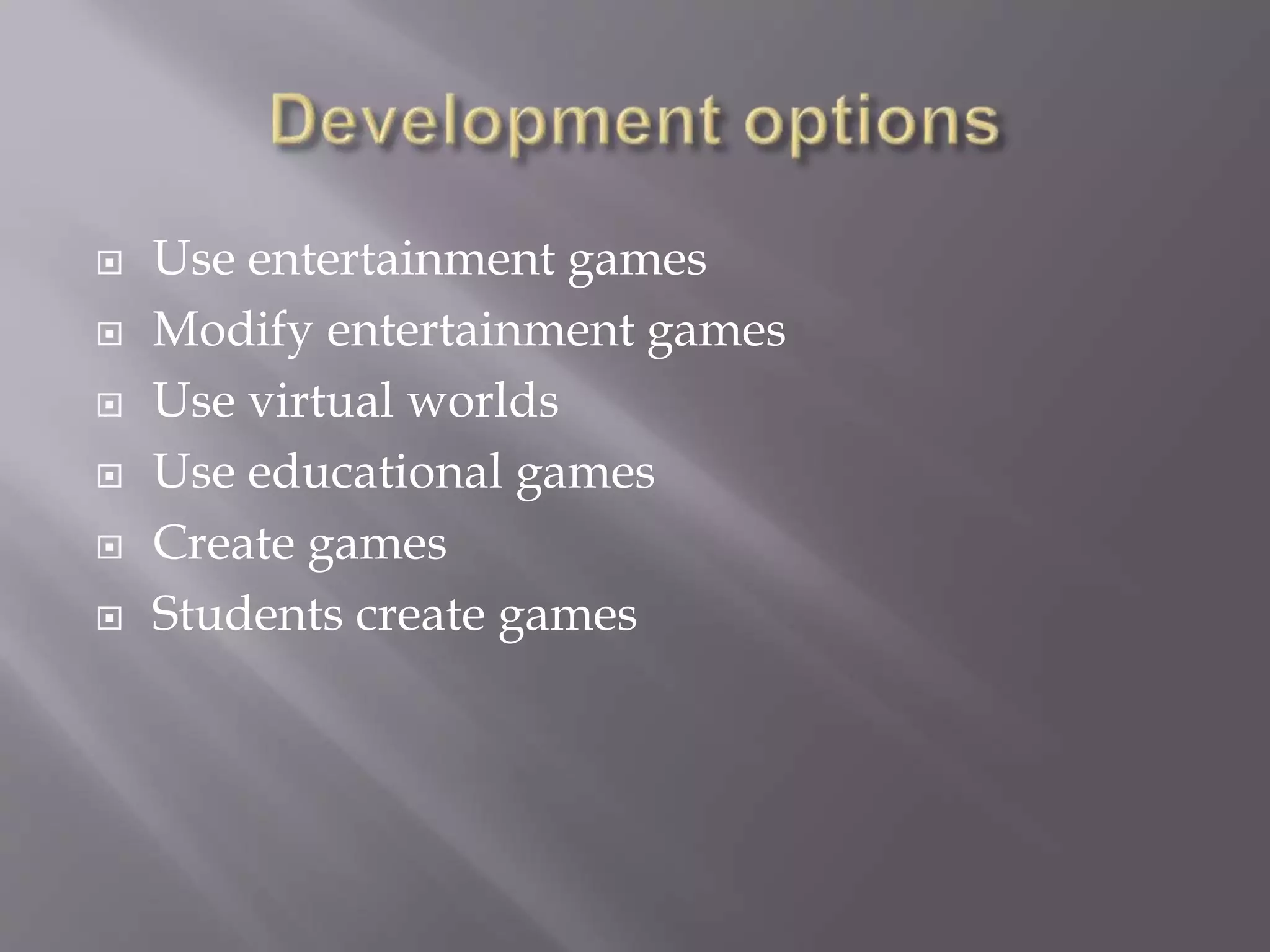 Game based learning | PPTX
