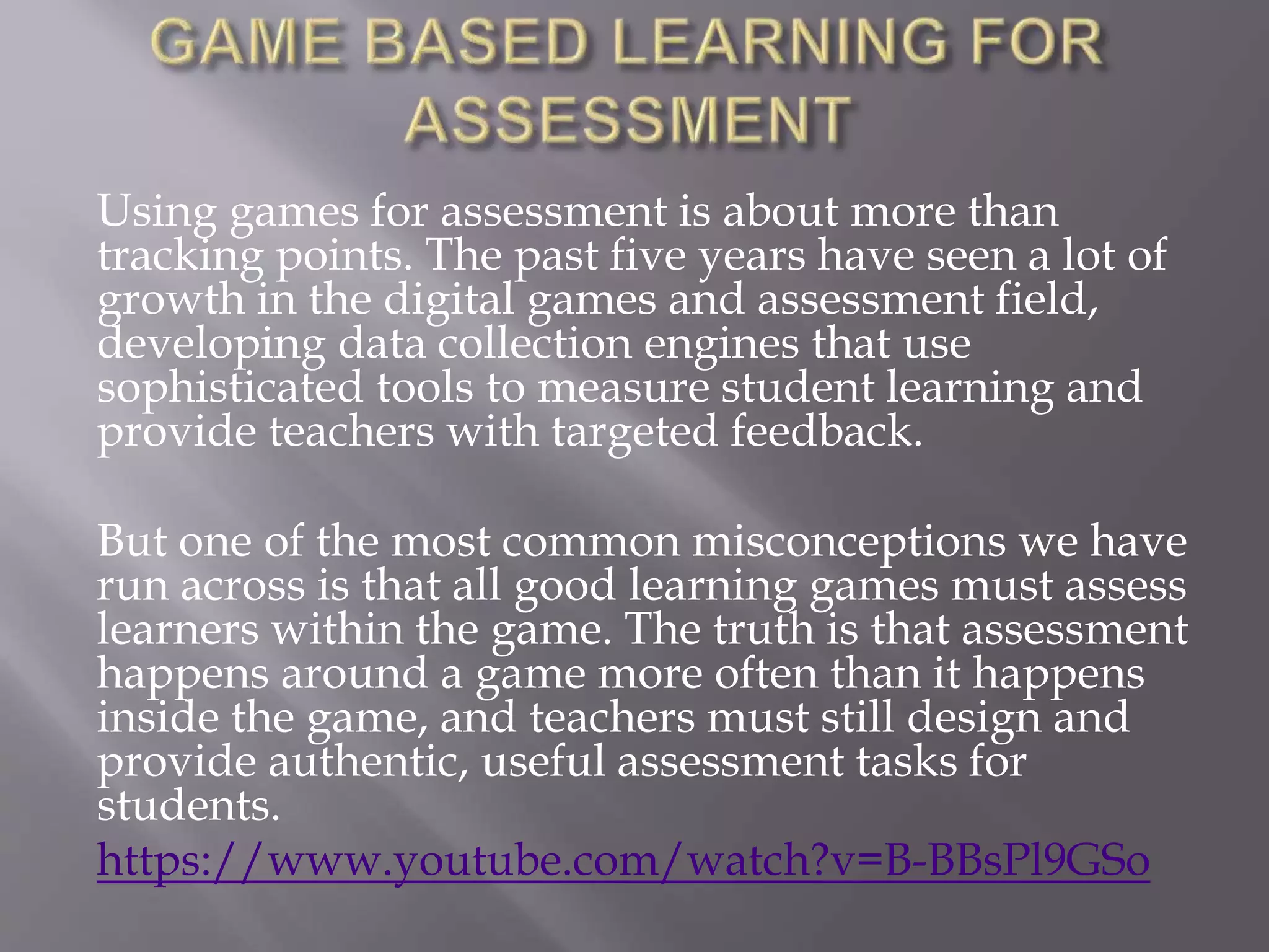 Game based learning | PPTX