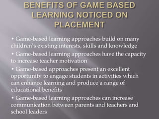 Game based learning | PPTX