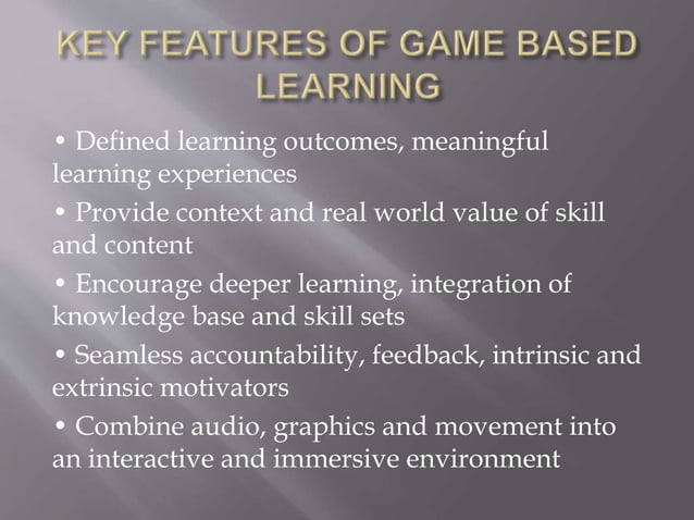 Game based learning | PPTX | Educational Video Games | Video Game Genres