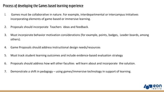 Game based learning lesson plans | PPTX