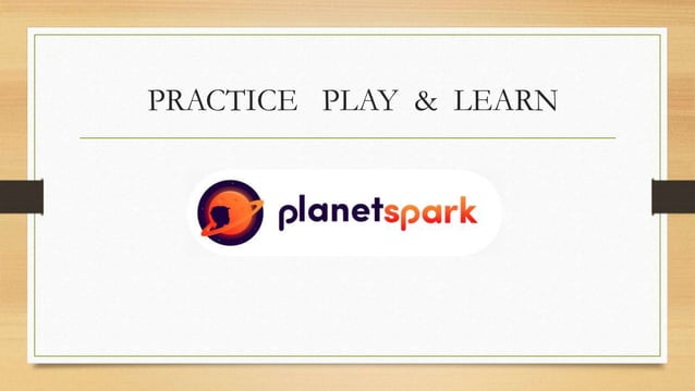 Game based learning planetspark ppt | PPT