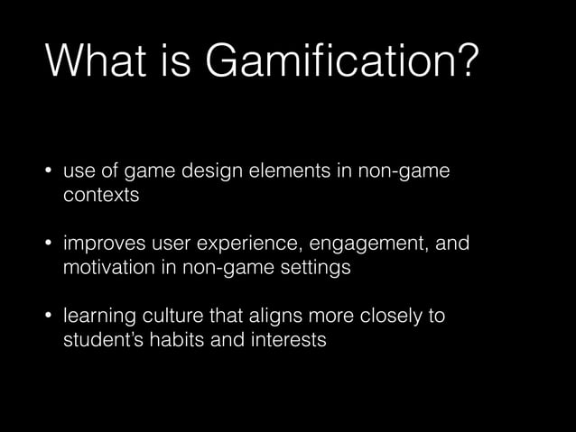 Game based learning presentation | PPT