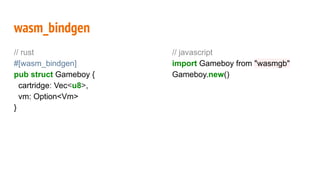 Gameboy emulator in rust and web assembly | PDF