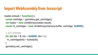 Gameboy emulator in rust and web assembly | PDF