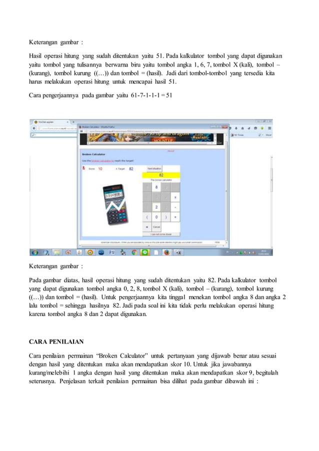 Applet - Game Broken Calculator | DOCX