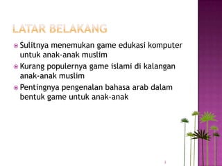 Proposal Game Bintang Hijaiyah | PPTX