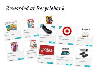 Gamification in recyclebank | PDF