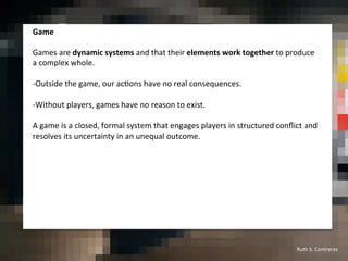 Game design - what is a game? | PPT